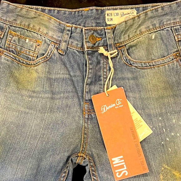 Denim&Co | Jeans | Mens Denim Co Distressed Slim Fit Jeans 28x3 | Poshmark